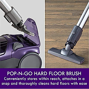 Kenmore 600 Series Friendly Lightweight Bagged Canister Vacuum with Pet PowerMate, Pop-N-Go Brush, 2 Motors, HEPA Filter, Aluminum Telescoping Wand, Retractable Cord and 4 Cleaning Tools, Purple