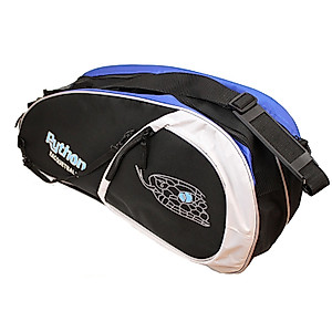 Python Deluxe "3R" (3 Racquet) Racquetball Bag Series (Black/Blue)