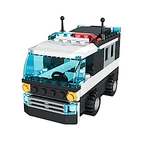 City Police Car Building Kit, City Police Sets Police Truck, Prisoner Transporter Toys Building Blocks Set for Kids Boys 6-12 Years Old, 104 Pcs