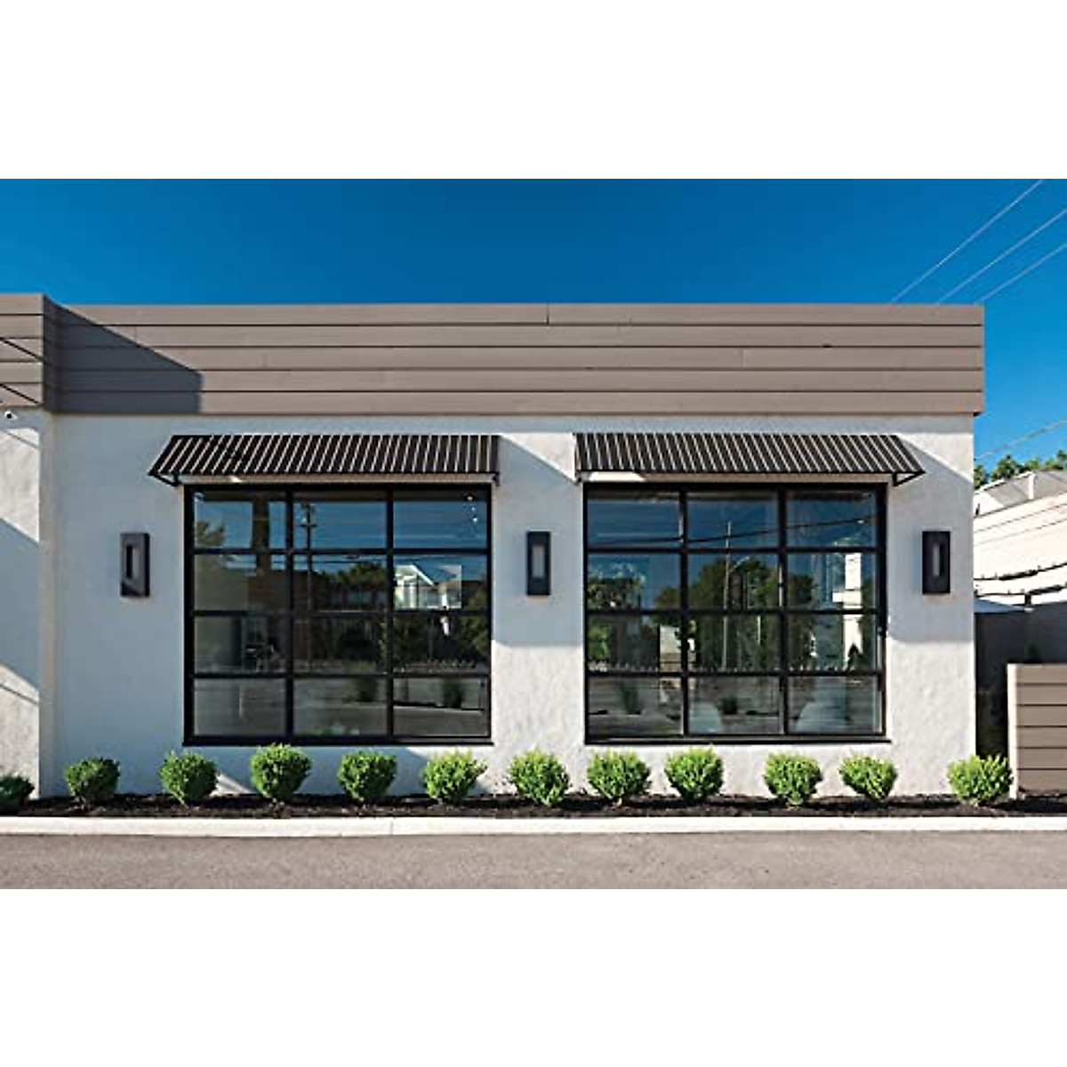 Hinkley Atlantis Collection Two Light 6.5W GU10 LED Outdoor Large Wall Mount Lantern, Bronze