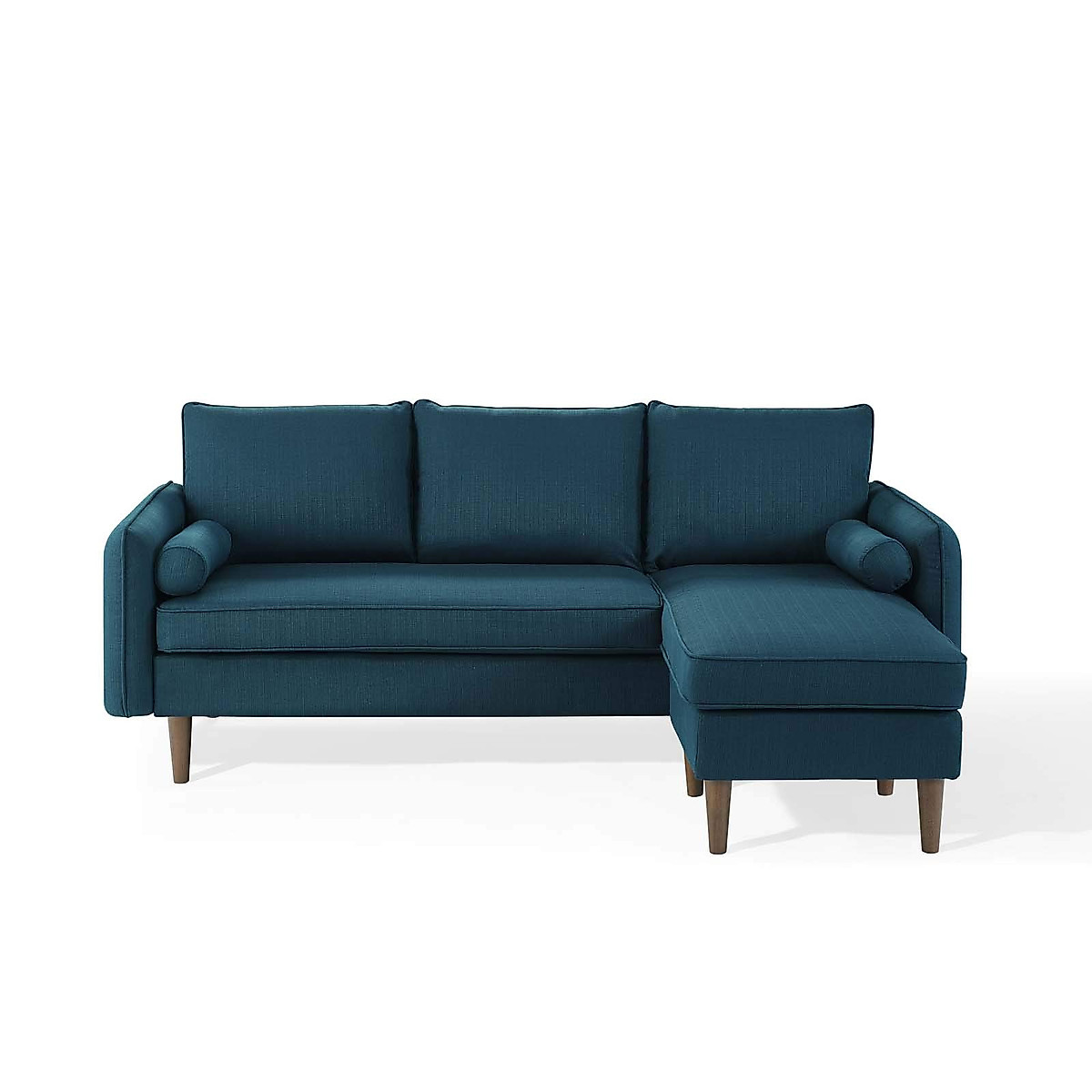 Modway Revive Right Or Left Sectional Modern Upholstered Fabric Sofa Couch, Azure