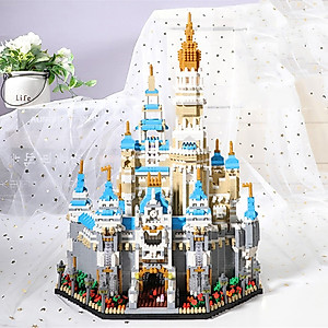 SXPC World Architecture Amusement Park Big Dream Castle Model (5297Pcs) DIY Micro Mini Blocks Building Toy for Kid and Adult