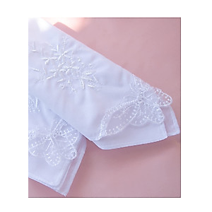 MileyMarla Womens Cotton Handkerchiefs Flower Embroidered Lace Ladies Hankies 6PCS