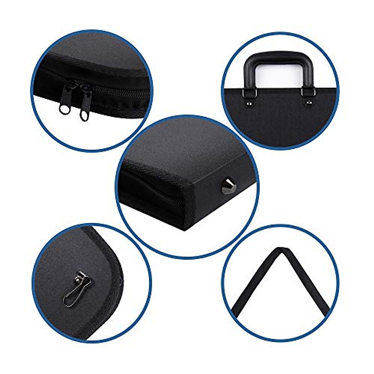 1st Place Products Professional Art Portfolio Case - 20 x 28 Inches - Light Weight & Durable - Shoulder Strap & Handle Options - Three Inside Pockets - Water Resistant - Documents Posters Monitors