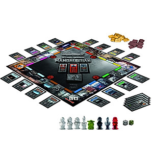 Monopoly: Star Wars The Mandalorian Edition Board Game, Protect The Child (Baby Yoda) from Imperial Enemies