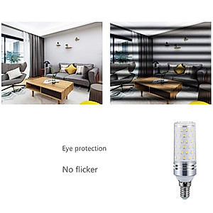 MaoTopCom E12 LED Bulbs 4000K, 15W E12 Candelabra Light 150 Watt Equivalent Natural White 1500 Lumen Decorative Candle Base Chandelier Bulbs, Non-Dimmable, AC 85-265V