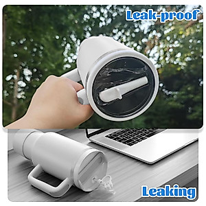 40 OZ Tumbler Flip Straw Lid Replacement Fit for Stanley Quencher Tumbler, 2 PCS Spill Proof and Leak Resistant Tumbler Lids Compatible with Stanley Cup Accessories(Cream)