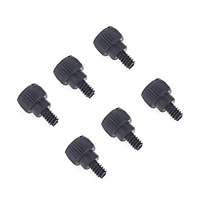 Favordrory 50 Pieces 6#-32x5 Computer Case Thumb Screws, Black