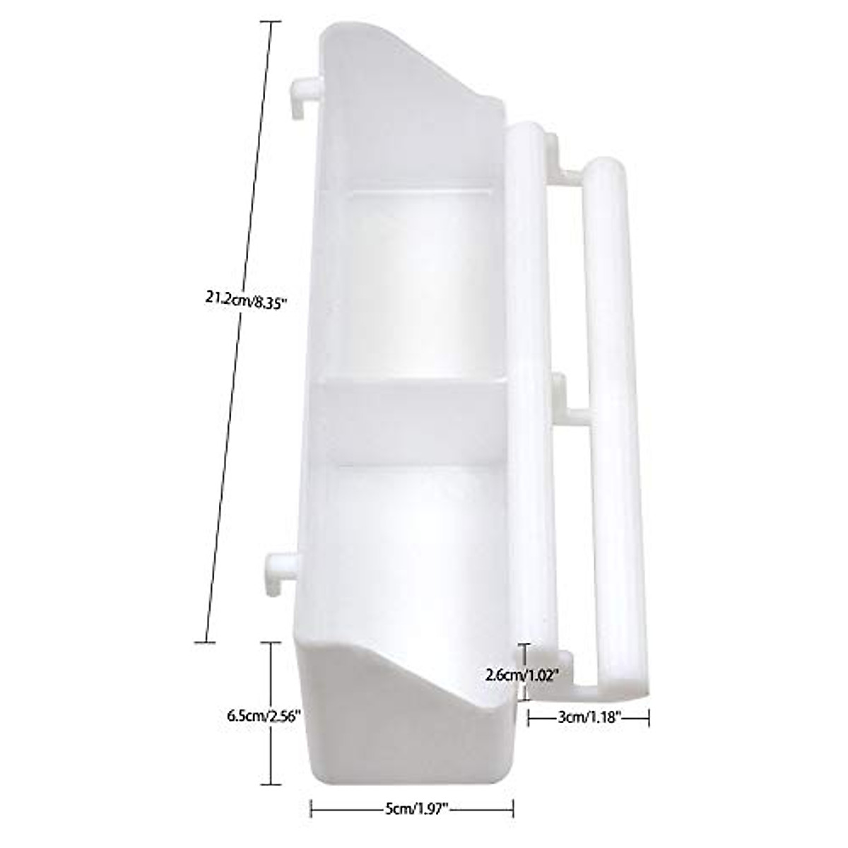 Pet Water Feeder Cup, 2 Pieces Bird Food Bowl Cups White Bird Water Dispenser for Poultry Pigeon Quail Cage