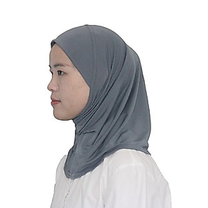Modest Beauty Muslim Mini Hijab Scarf Islamic One Piece Women's Sport Hijabs