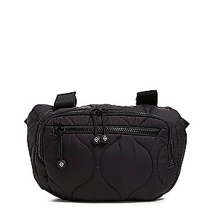 Vera Bradley Women's Featherweight Belt Bag Sling Crossbody, Black, One Size