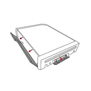 Pack of 10 - 3-Piece Replacement Door Slot Cover Lid Set for Nintendo Wii Console System