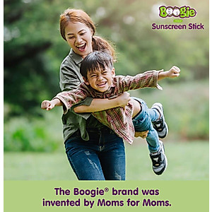 Baby Sunscreen Stick by Boogie Block, Mineral Sunscreen SPF 50, Travel Size Sunblock for Kids, Zinc Oxide, Water Resistant, Vegan, Fragrance Free Pack of 2