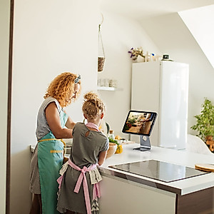 KU XIU iPad Mini 6 Magnetic Stand, Adjustable Rotation Floating Tablet Holder for Desk, Aluminum Magnetic Mount Dock for iPad Mini 6 (8.3 inch, 2021), Gray