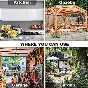 EIENHOSHI Ceiling Hooks, Cup Hooks Screw in Hooks for Hanging, White Vinyl Coated Hooks Kit (2", 1-1/2", 1-1/4", 1'', 7/8", 3/4") -75 Pcs, Small to Heavy Duty