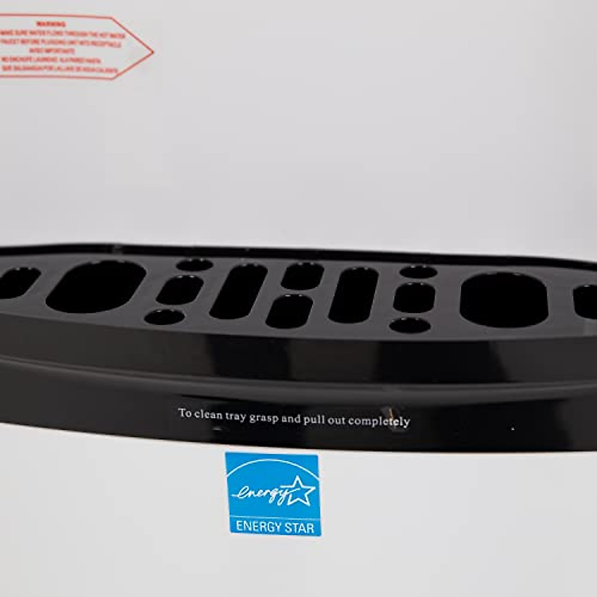 Avanti Water Cooler Dispenser Top Loading, Holds 3 & 5 Gallon Bottles with Stainless Steel Reservoir, Cold and Hot Temperature, Perfect for Homes, Kitchens, Offices, Dorms, 5-Gallon, White