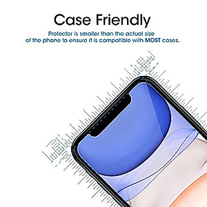 amFilm Screen Protector Glass for iPhone XR, Apple iPhone XR display With Easy Installation Tray, Tempered Glass, 3 Pack