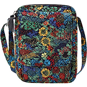 Brentano Cotton quilted small crossbody wallet purse (DESERT BLOOM)