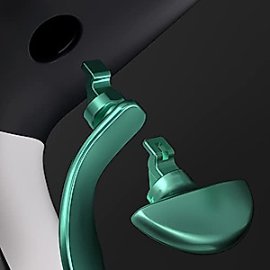 eXtremeRate Back Paddles for PS5 Edge Controller, Metallic Aqua Green Replacement Interchangeable 4PCS Metal Back Buttons for PS5 Edge Controller - Controller NOT Included