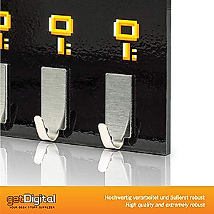 getDigital Dangerous to Go Alone Key Rack - Geeky Home and Office Decor Wall-Mounted Key Holder with 5 Metal Hooks - 21 x 16 cm