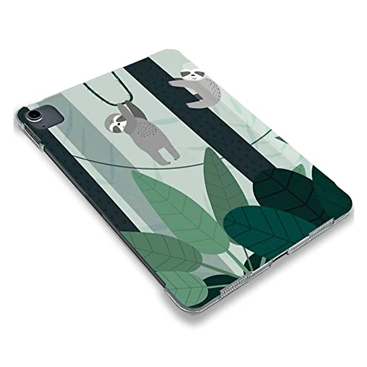Cute Jungle Sloth Animal Kawaii case Compatible with iPad Mini Air Pro 7.9 8.3 9.7 10.2 10.9 11 12.9 inch Pattern Cover New 2022 2021 Trifold Stand 3 4 5 6 7 8 9 Generation (11" Pro 1/2/3 gen)