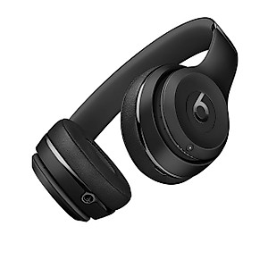Beats Solo3 Wireless On-Ear Headphones - Apple W1 Headphone Chip, Class 1 Bluetooth, 40 Hours of Listening Time - Matte Black (Previous Model)