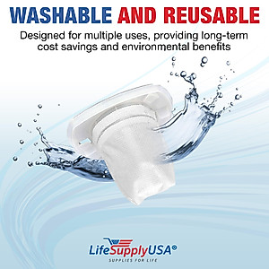 LifeSupplyUSA Vacuum Filter Replacement Cups Compatible with Black & Decker VF110 Dustbuster Vacuum Cleaners, Part 90558113