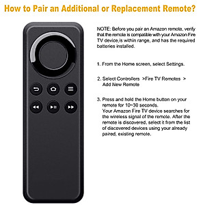 Beyution CV98LM Replacement Remote Control fit for Amazon 1st Generation and 2nd Generation Amazon TV Stick and Amazon TV Box W87CUN CL1130 LY73PR DV83YW PE59CV (Without Voice Function)