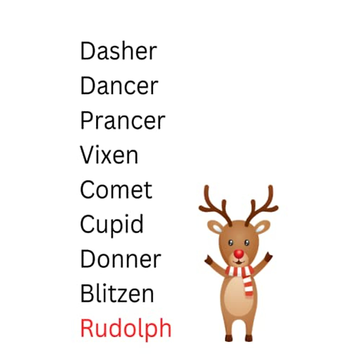 Christmas Reindeer Notebook