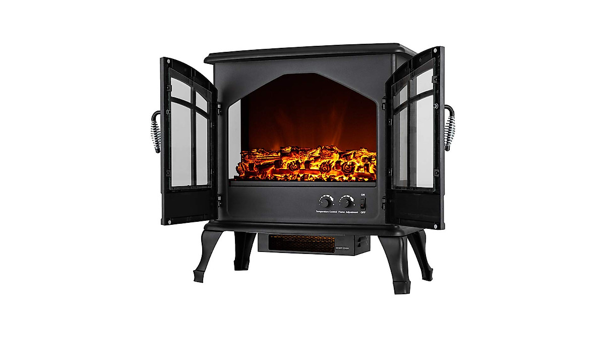 e-Flame USA Jasper Electric Fireplace Stove Heater