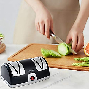 Secura Electric Knife Sharpener, 2-Stage Kitchen Knives Sharpening System Quickly Sharpening