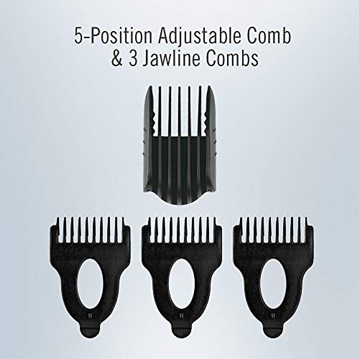 ConairMAN All-in-One Beard Trimmer for Men, for Face, Nose and Ear Hair Trimmer, Perfect for Travel, 7 piece Men's Grooming Kit, Lithium Battery-Powered