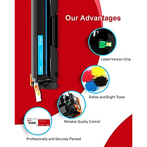 054 054H Compatible Toner Cartridge Replacement for Canon 054 054H CRG-054 for Canon Color ImageClass MF644Cdw MF642Cdw LBP622Cdw MF640C LBP620 MF643Cdw Printer (1 Black 1 Cyan 1 Magenta 1 Yellow)