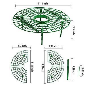 Iceyyyy 10 Pack Strawberry Plant Support - Strawberry Growing Racks - Strawberry Growing Frame for Keeping Garden Strawberry Clean (10, A)