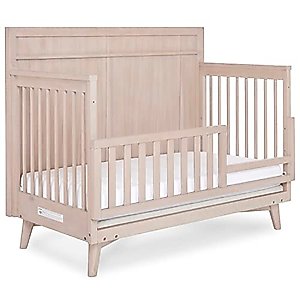 Evolur Antilia Mid Century Convertible Crib Toddler Guard Rail I Full Assembly I Lasting Quality