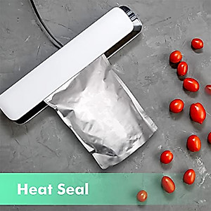 50 Pack Mylar Bags, Thick 9.4 Mil Stand-Up Zipper Pouches Resealable - Heat Sealable, Food Safe, & Reliable for Long Term Food Storage Light and Moisture Proof Fresh Saver Packs (7x10 inches)