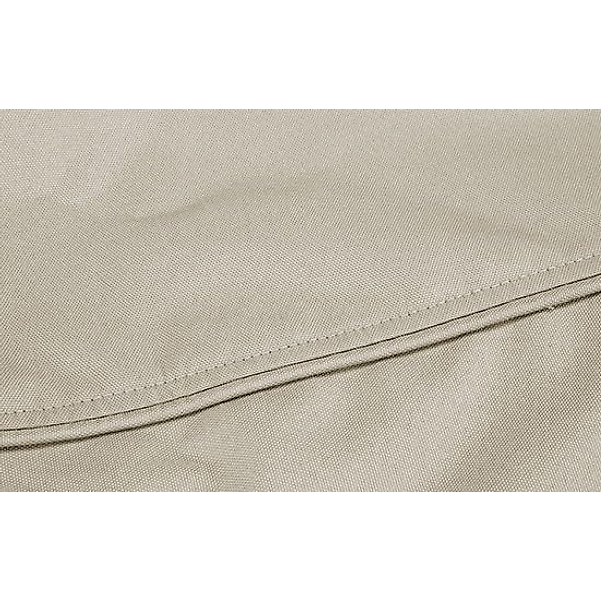 Eevelle Meridian Patio Oval Table Cover with Marine Grade Fabric - Waterproof Outdoor Table Cover - Furniture Set Covers for Dining Table - Easy to Install - (25"H x 72"L x 42"W, Khaki)