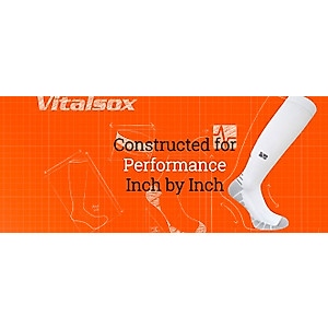 Vitalsox unisex Patented graduated compression socks, Purple, Medium US