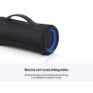 Sony SRS-XG300 X-Series Wireless Portable-Bluetooth Party-Speaker IP67 Waterproof and Dustproof with 25 Hour-Battery and Retractable Handle, Black (Renewed)