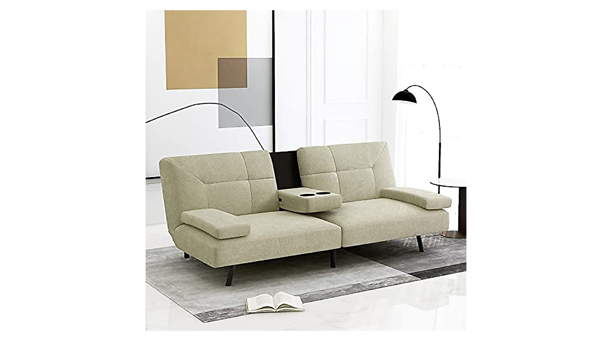 IULULU Sofa Bed: Modern Convertible Futon Couch
