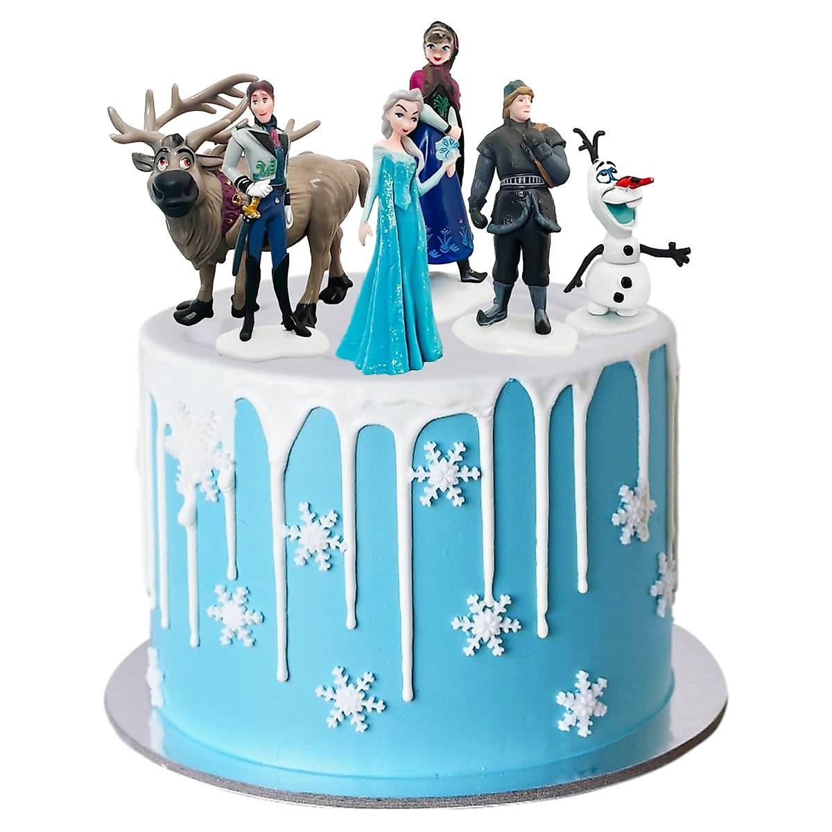 6 pcs Frozen Cake Topper, Frozen Birthday Party Supplies, Kids Birthday Cake Decoration.
