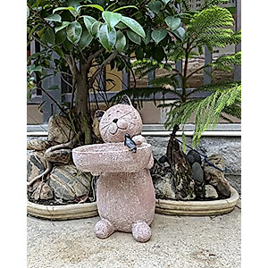 Cat Garden Statue Outdoor Decor, Cat Sculptures Figurine Decorations Gardening Lawn Ornament Décor Gifts for Women 12.3" in Height