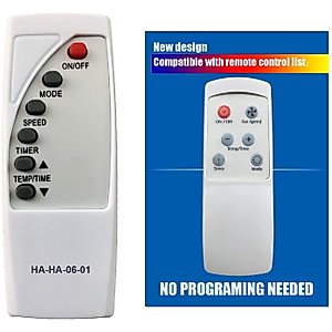 YING RAY Replacement FEDDERS Air Conditioner Remote Control 112150010003 for A6Y18F7C A6Y18F7C-A AEY08F2F-A