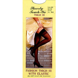 Sheerly Touch-Ya | Nylon Thigh High | 6 Pairs | Made in Taiwan (Suntan)