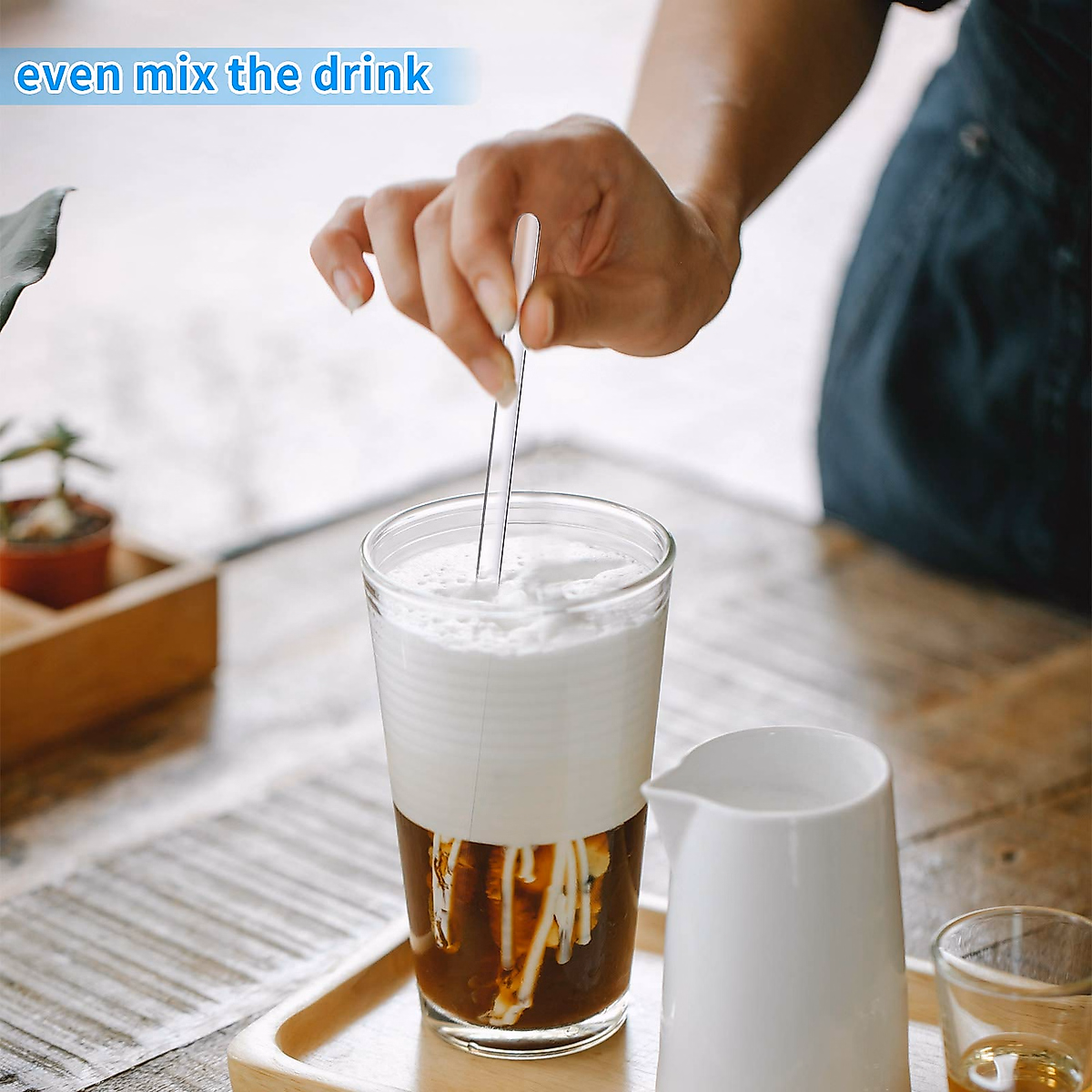 20 Glass Stirring Rods Stir Stick with Both Round Ends 12 Inch Long 7 mm Diameter and 6 Inch Long 5 mm Diameter, 10 for Each Size for Lab Kitchen Science Education and Stir Hot Cold Beverage Cocktails