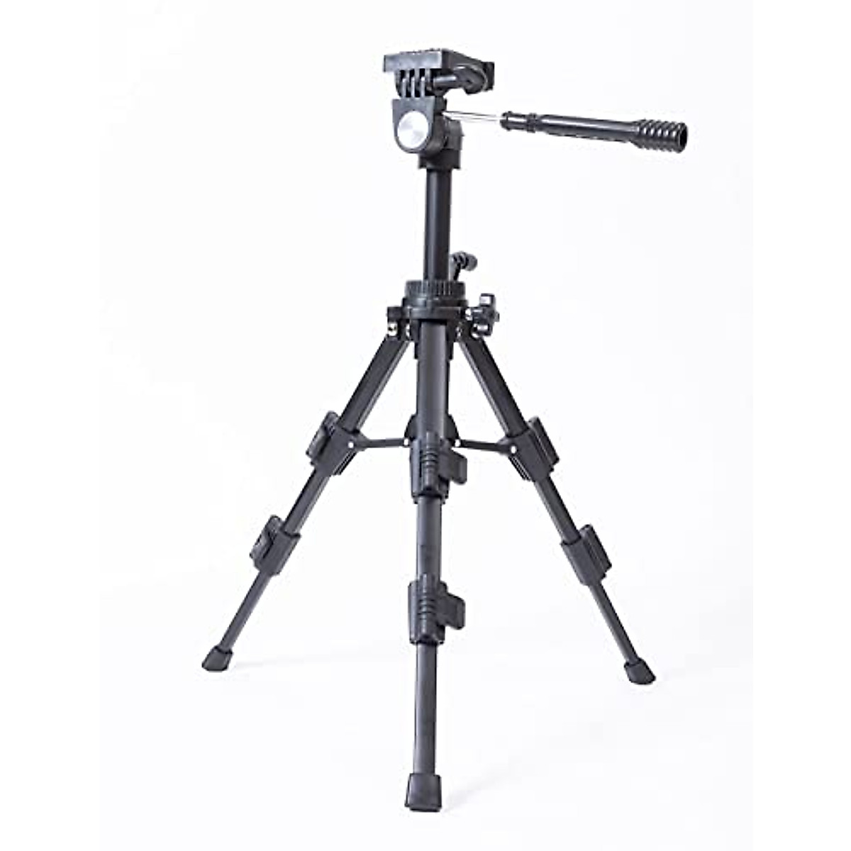 RetiCAM Tabletop Tripod with 3-Way Pan/Tilt Head, Quick Release Plate and Carrying Bag for Phones, Cameras and Spotting Scopes - MT01 Mini Tripod, Aluminum, Black