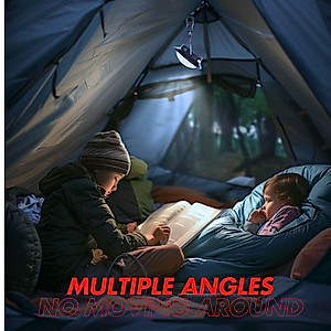 SUBOOS Gen 2 Pro LED Camping Lantern Rechargeable, Tent Light 300LM with Angles Adjustable, 5 Light Modes, 200h Runtime, 5200mAh, for Camping, Hiking, Hurricane, Emergency, Outage