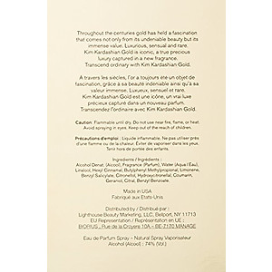 Kim Kardashian Gold Eau De Parfum Spray, 3.4 oz