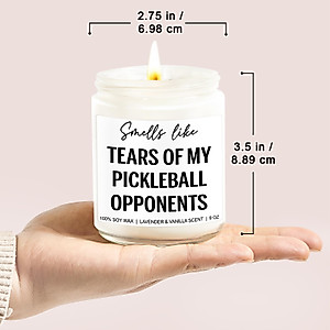 Younift Tears of My Pickleball Opponents Candle, Pickleball Gifts, Pickleball Accessories, Christmas Gifts for Pickleball Lovers, Pickleball Gifts for Men, Women, Dad, Mom, Funny Pickle Ball Gifts