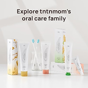 TNTNMOM'S Vegan Toothpaste for Pregnancy | Fluoride-Free, Folic Acid & Vitamin B6 Enriched | Prevents Tooth Decay, Plaque & Gum Issues | Gentle Formula for Morning Sickness Support | Rooibos, 4.2oz